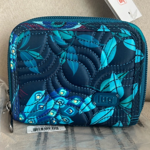 lug | Bags | Nwt Lug Splits Compact Rfid Wallet In Peacock Multi | Poshmark